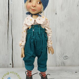 Overalls Cordury Petrol for Dolls Like BIG Stella by Connie Lowe - Etsy