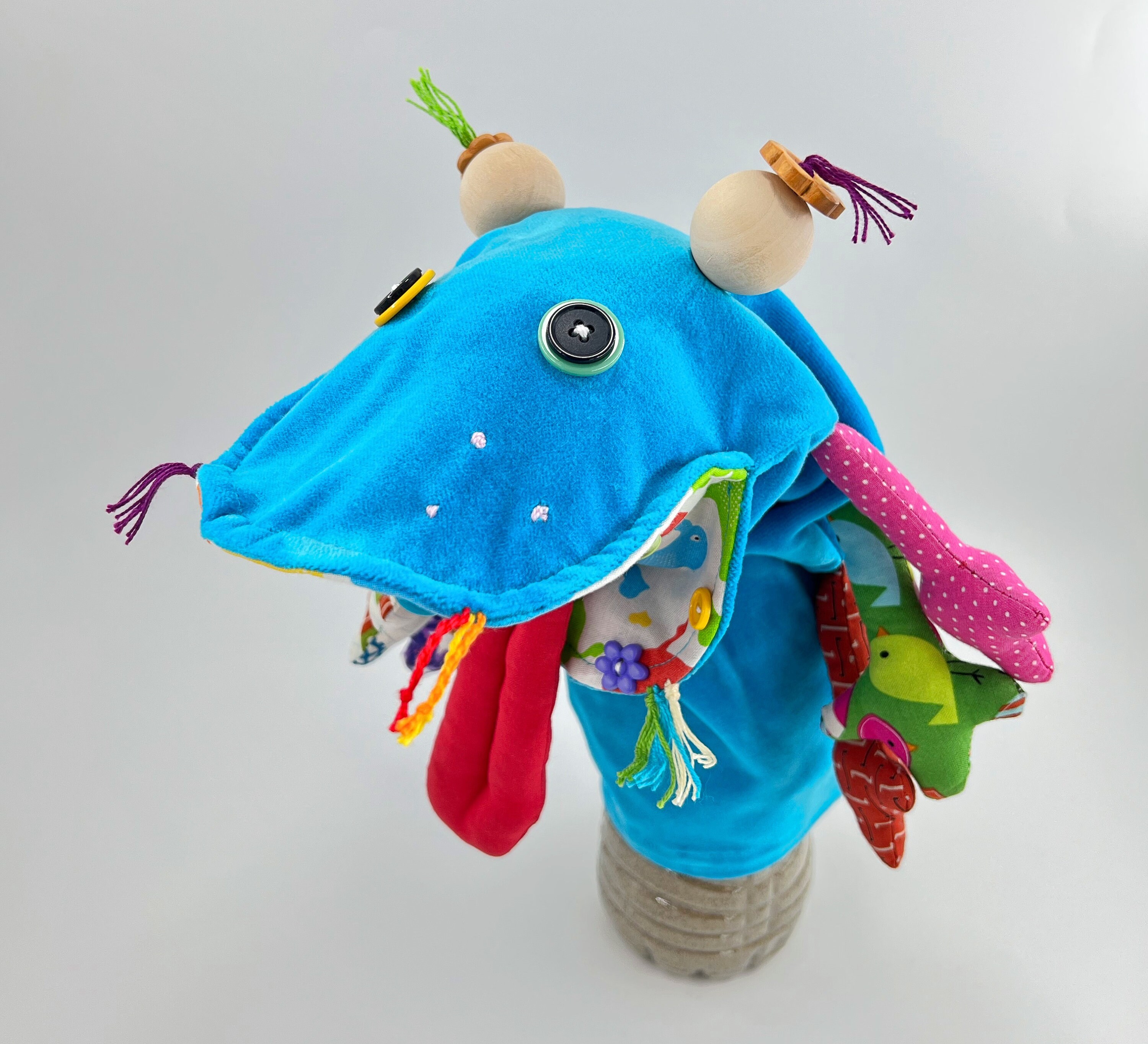 Hand Puppet Cheerful Worm Theater Handmade Velvet Colorful - Etsy UK