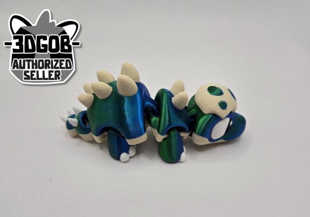 3D Printed Flexi Baby Stegosaurus - Etsy