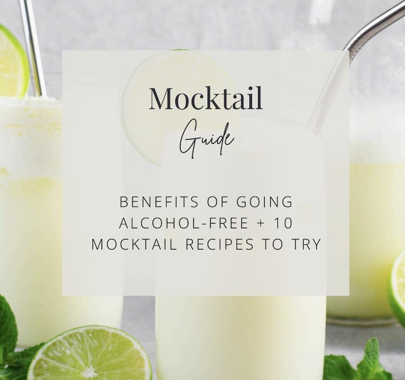 Mocktail Guide |10 Delicious Recipes| Alcohol Free - Etsy