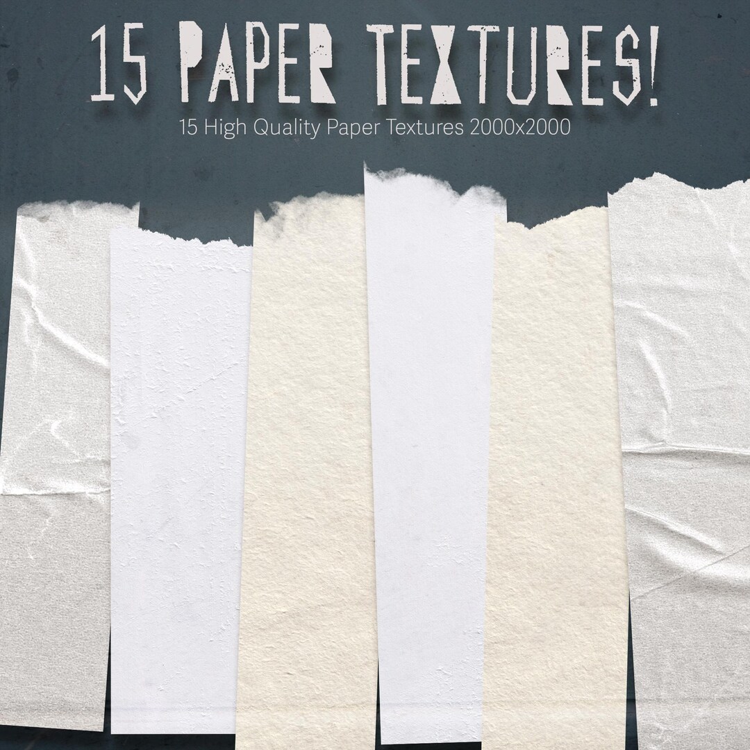 Ripped Paper Texture Editing Pack // 15 Ripped Paper Textures Ready to ...