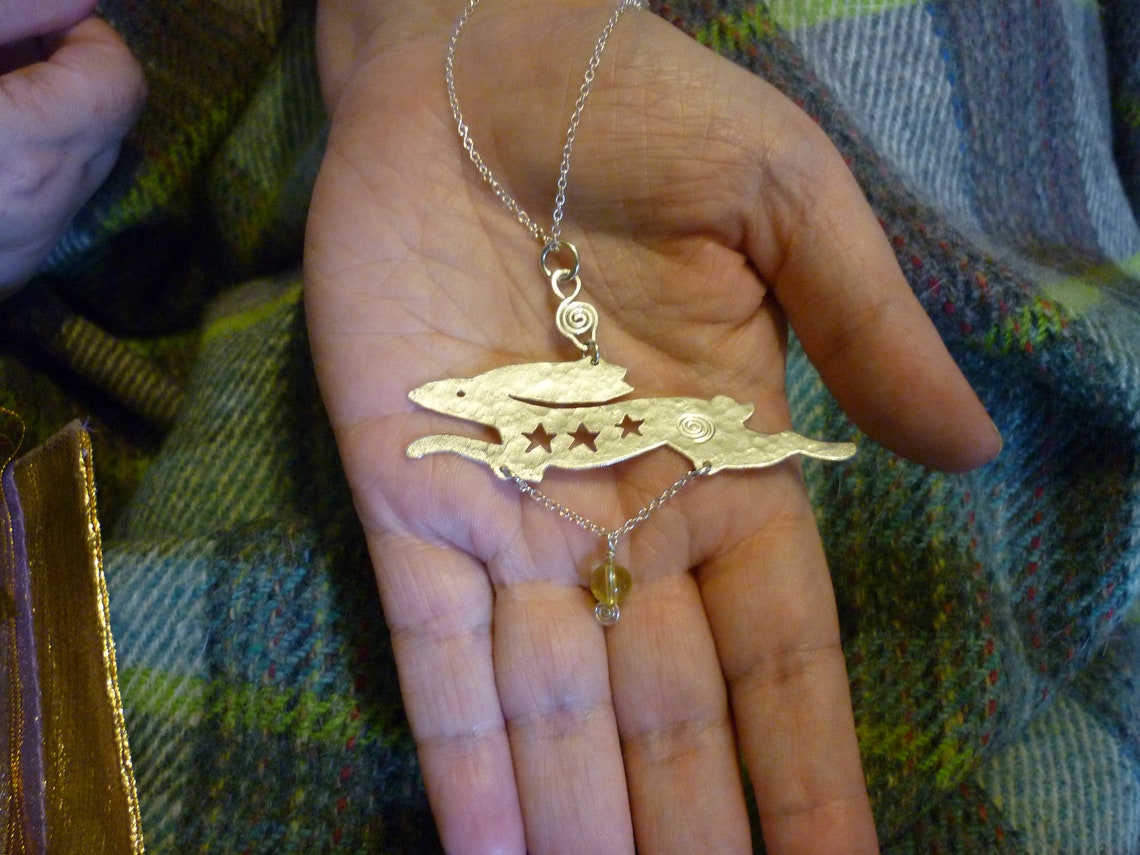 Celestial Hare Pendant Jewellery, Vegan UK, Woodland Handfasting ...
