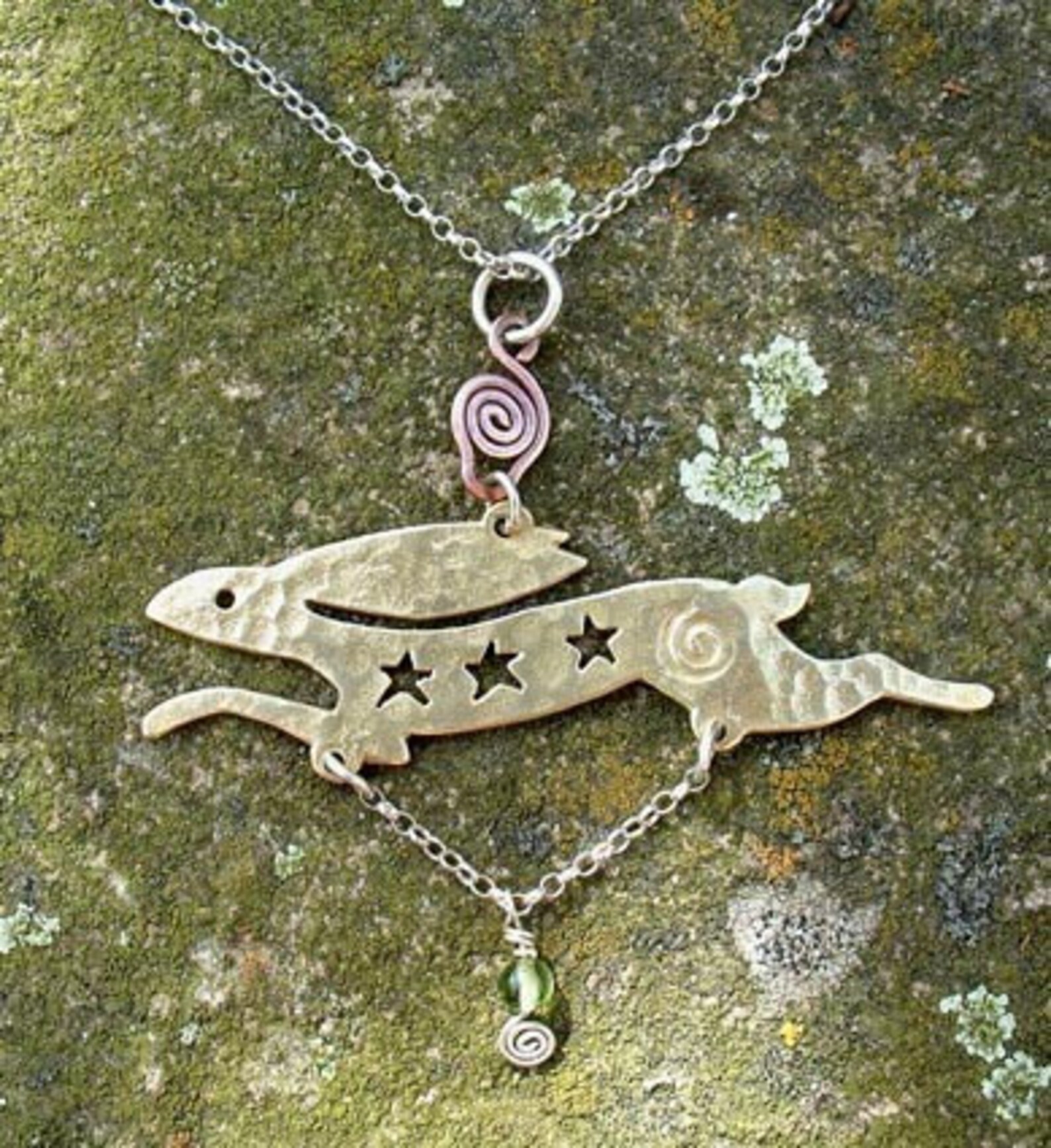 Celestial Hare Pendant Jewellery, Vegan UK, Woodland Handfasting ...