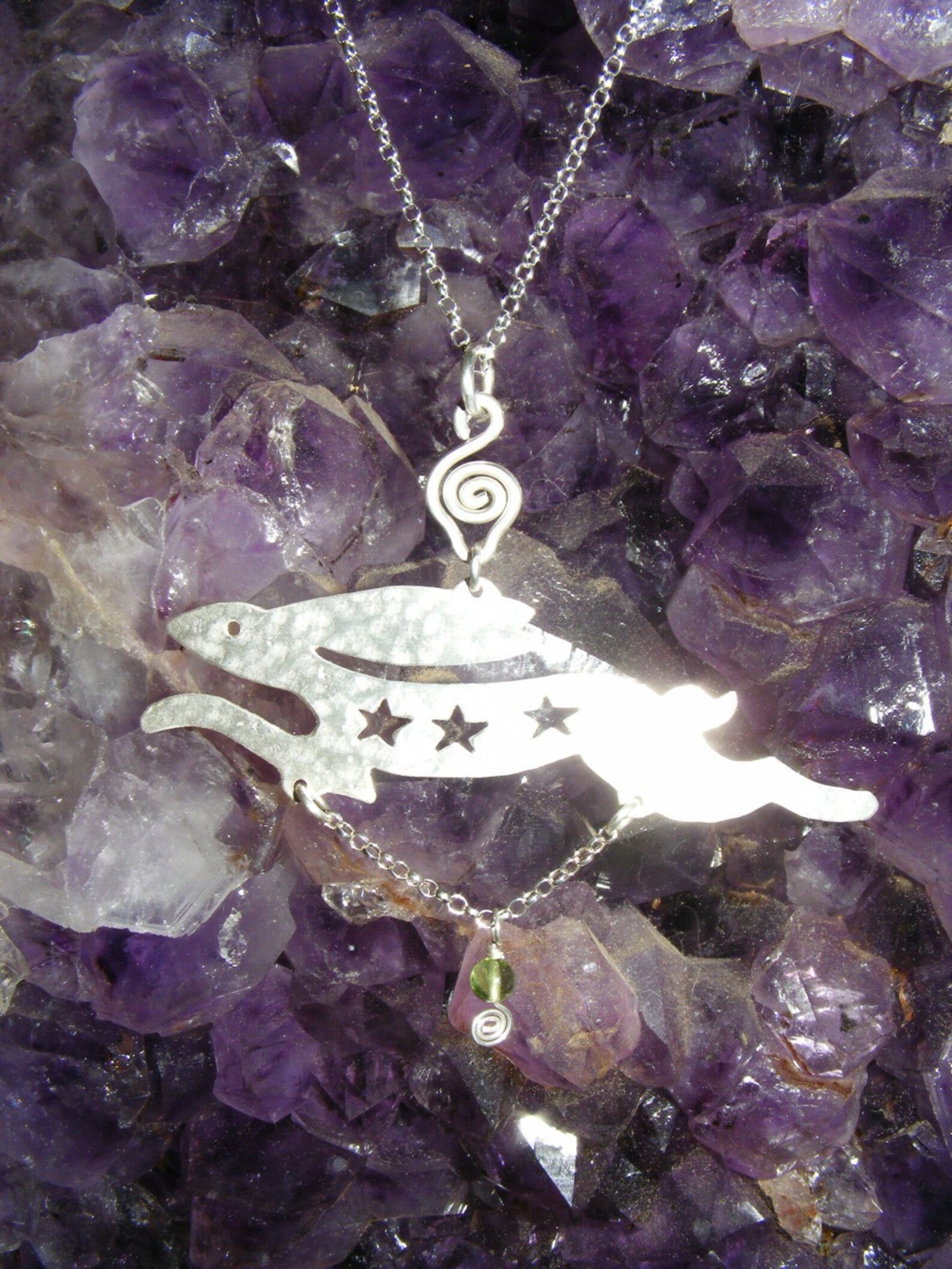 Celestial Hare Pendant Necklace Jewelry, Squarehare, Vegan UK, Wildlife ...