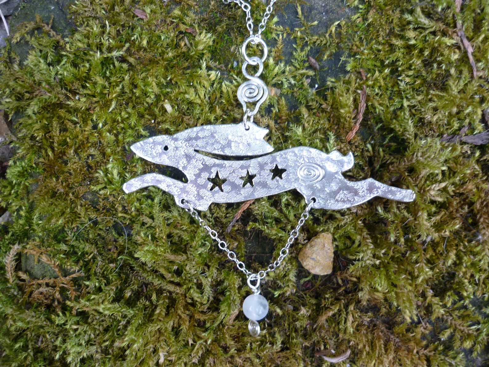 Celestial Hare Pendant Jewellery, Vegan UK, Woodland Handfasting ...