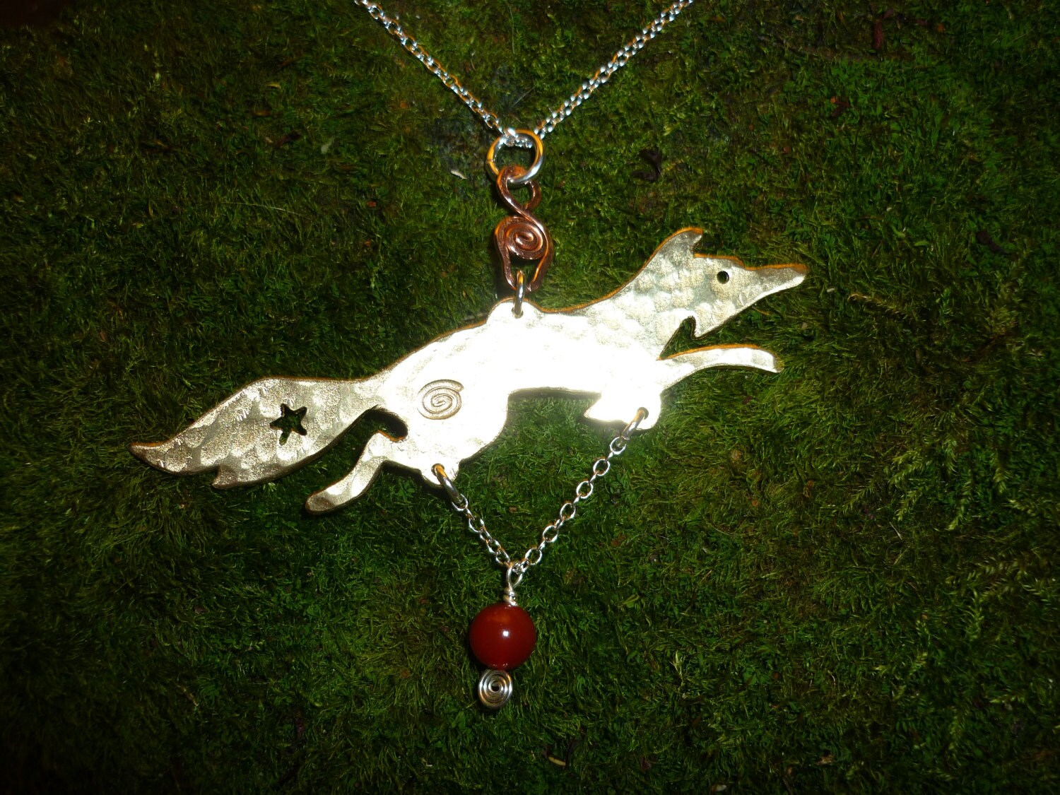 Fox Standing Pendant Necklace Jewellery, Squarehare UK Vegan, Animal ...