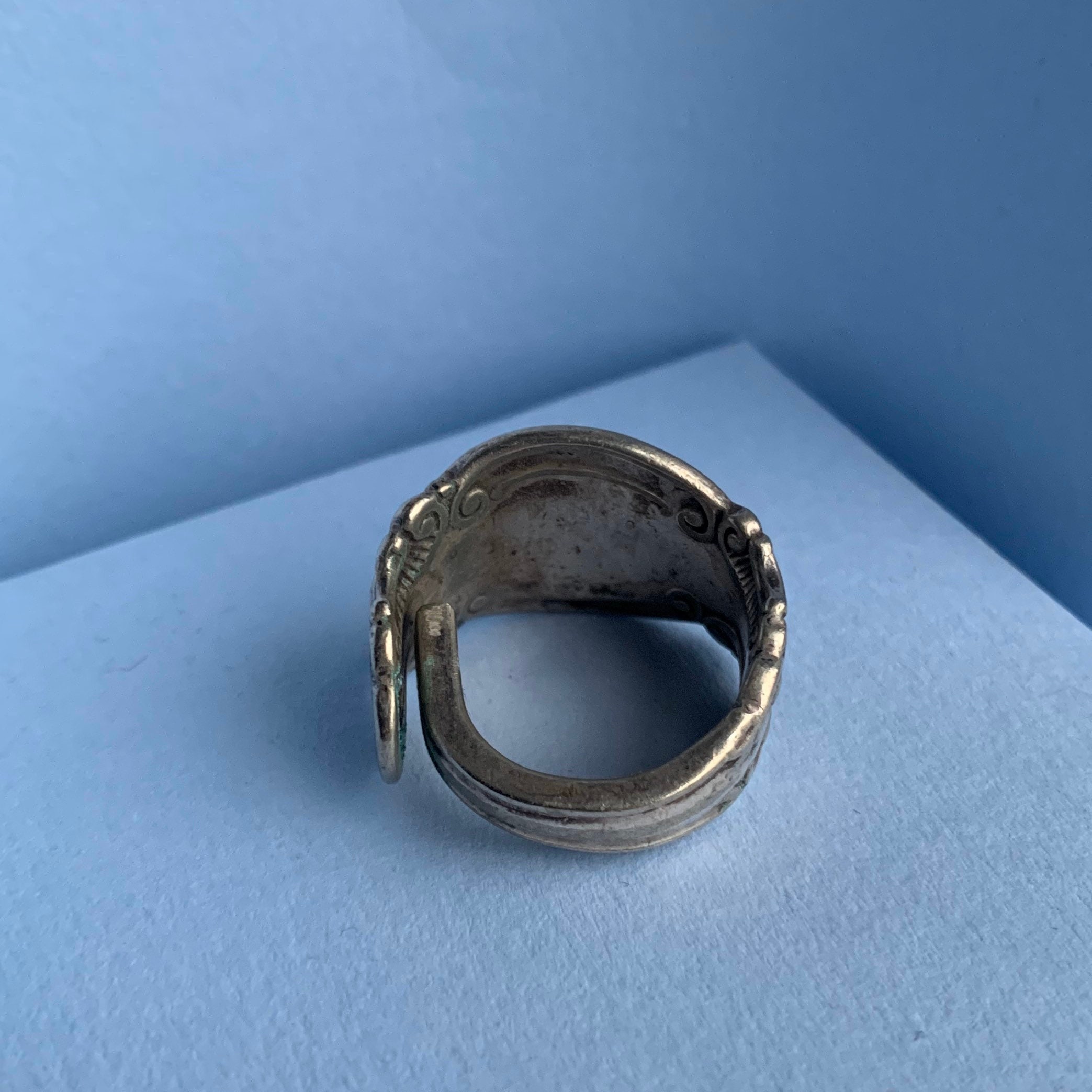 Vintage Initial F Monogram Spoon Ring - Etsy