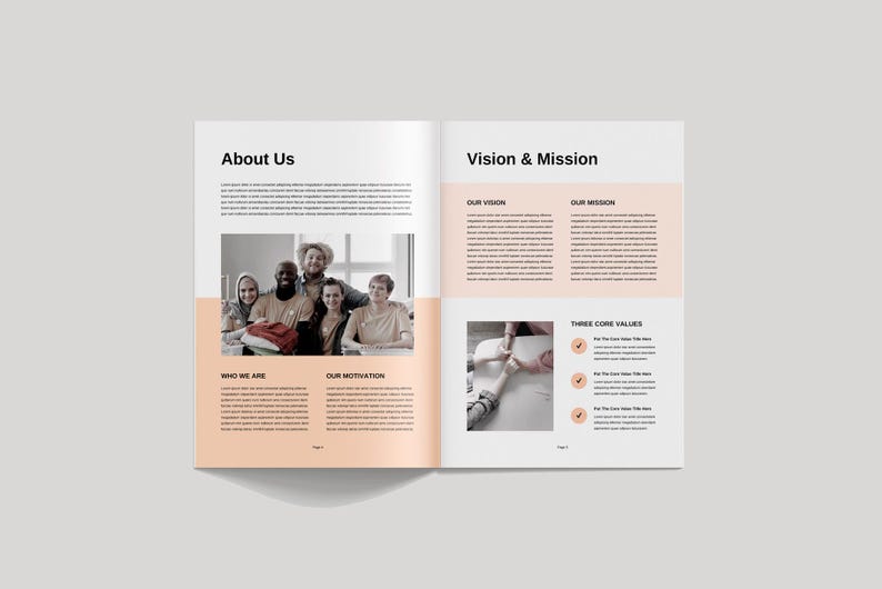 Nonprofit Organization Brochure Template | Non Profit Overview Booklet ...