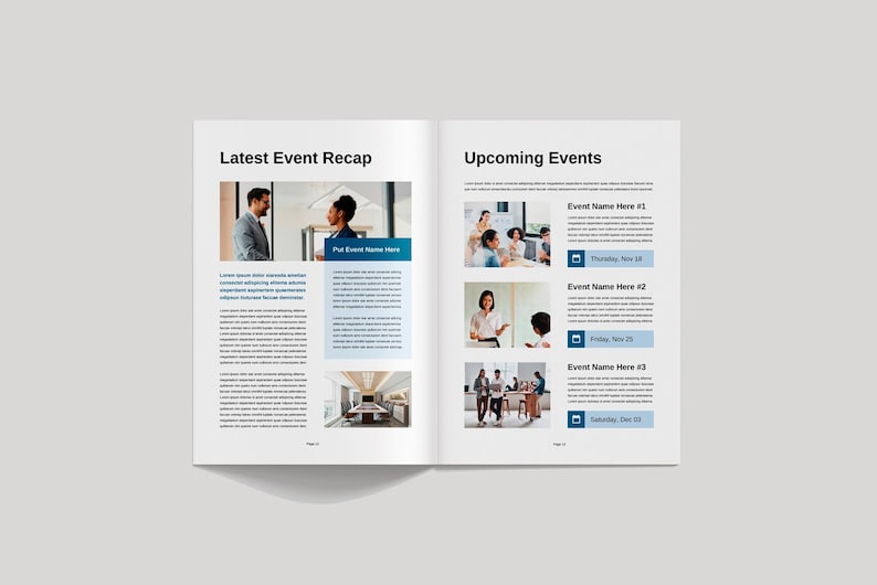 Newsletter Template | Canva Template | Adobe Indesign | Corporate ...