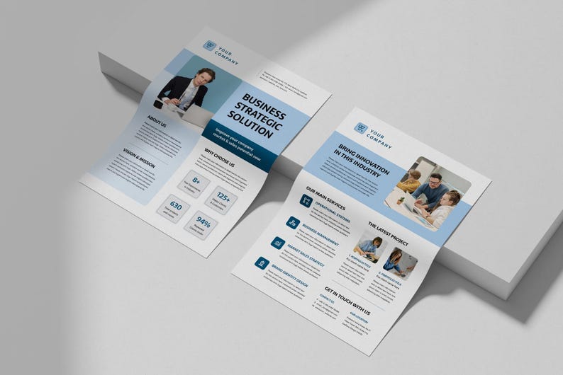 Corporate Flyer Template | Microsoft Word | Adobe Indesign | Clean ...