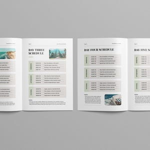 Travel Itinerary Plan Template | Microsoft Word | Adobe Indesign | Trip ...
