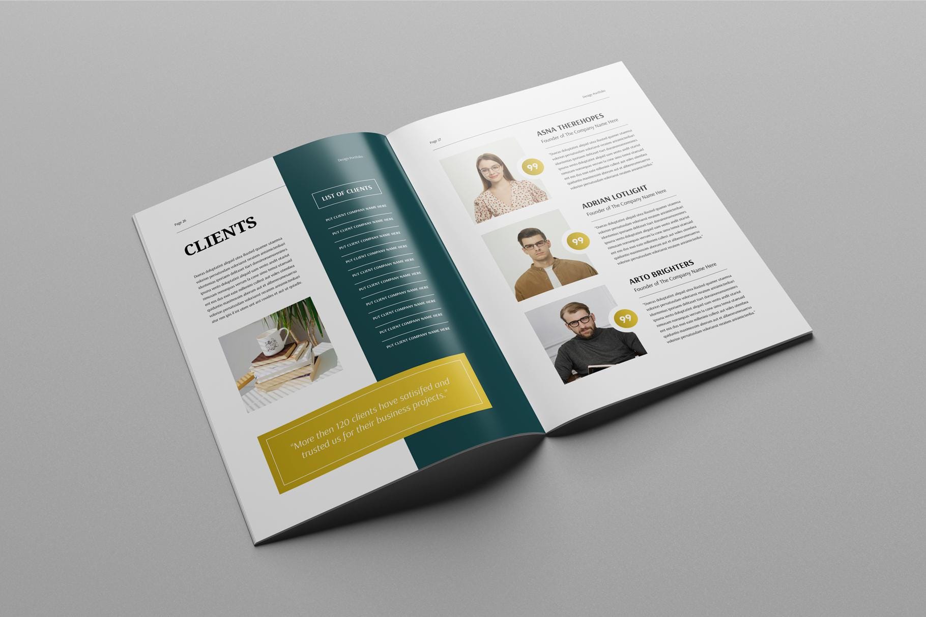 Portfolio Layout Template | Microsoft Word | Adobe Indesign | Modern ...