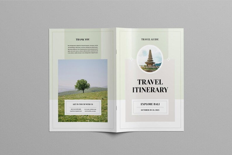 Travel Itinerary Plan Template | Microsoft Word | Adobe Indesign | Trip ...