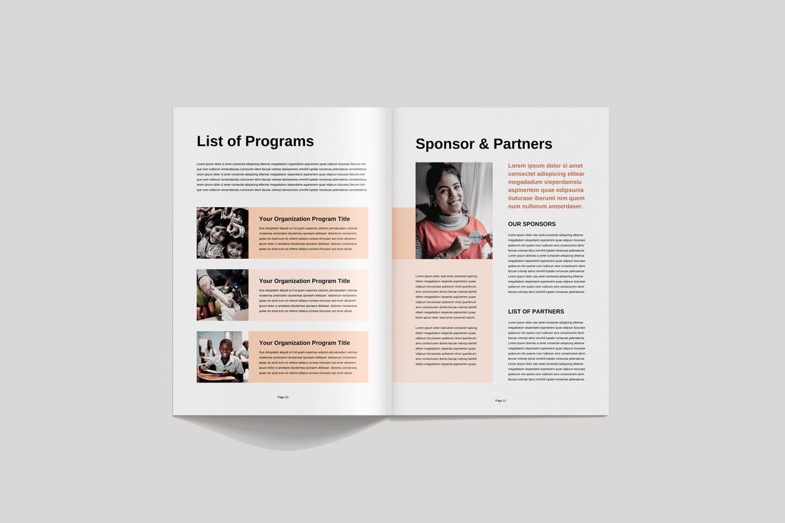 Nonprofit Organization Brochure Template | Non Profit Overview Booklet ...