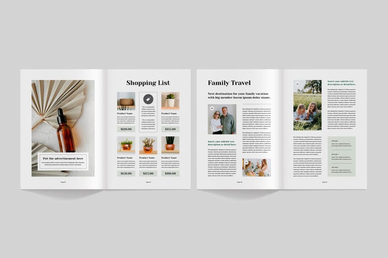 Magazine Template | Microsoft Word | Adobe Indesign | Portfolio ...