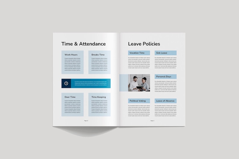 HR Employee Handbook Template | Microsoft Word | Adobe Indesign ...
