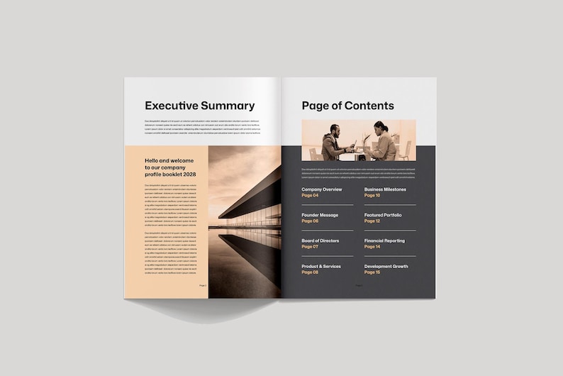 Company Profile Template | Microsoft Word | Adobe Indesign | Company ...