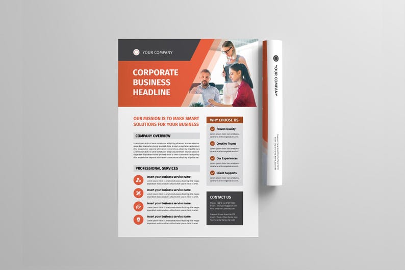 Corporate One Pager Template | Creative Business Flyer | Company ...