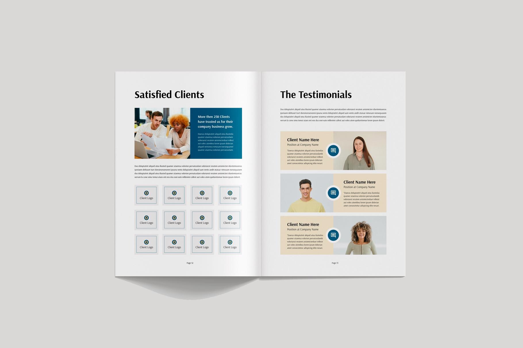 Brochure Template | Corporate Business Booklet | Company Profile Design ...