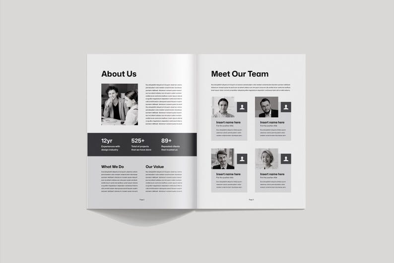 Project Proposal Template | Microsoft Word | Adobe Indesign | Minimal ...