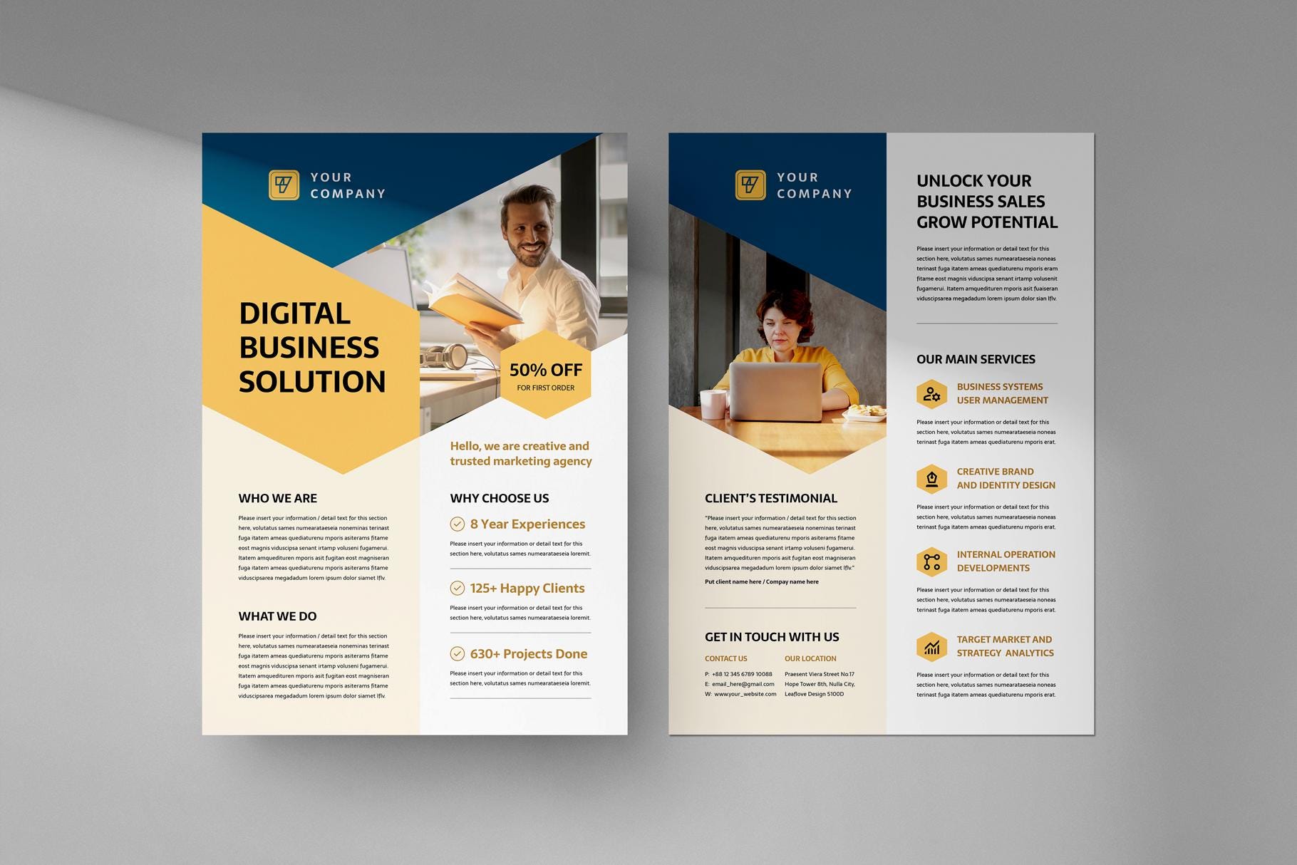Corporate Flyer Bundle Template | Microsoft Word | Adobe Indesign ...