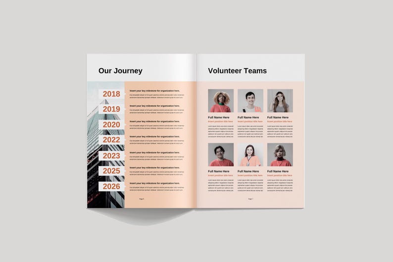 Nonprofit Organization Brochure Template | Non Profit Overview Booklet ...