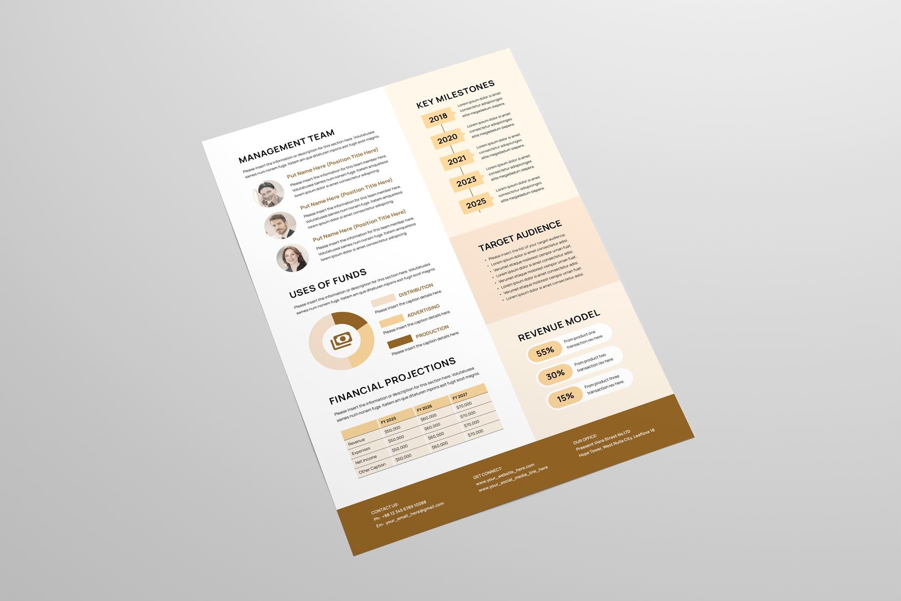 Executive Summary Template | Microsoft Word | Adobe Indesign | Company ...