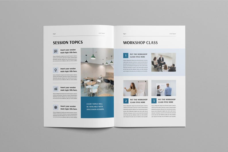 Event Program Booklet Template | Microsoft Word | Adobe Indesign ...