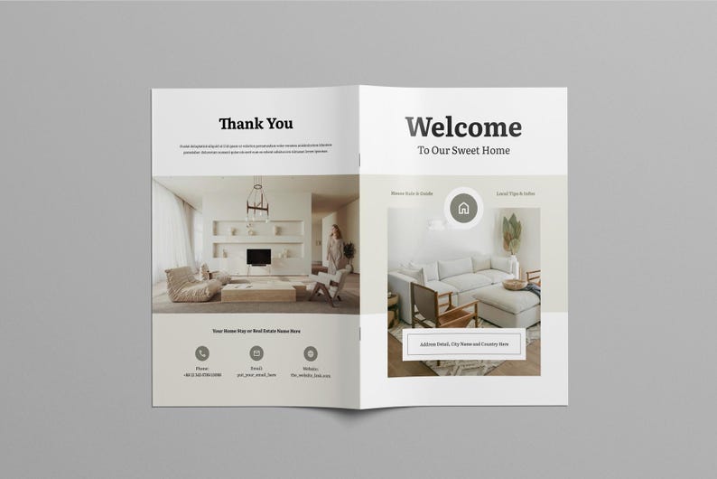 Airbnb Welcome Book Template | Microsoft Word | Adobe Indesign | Home ...