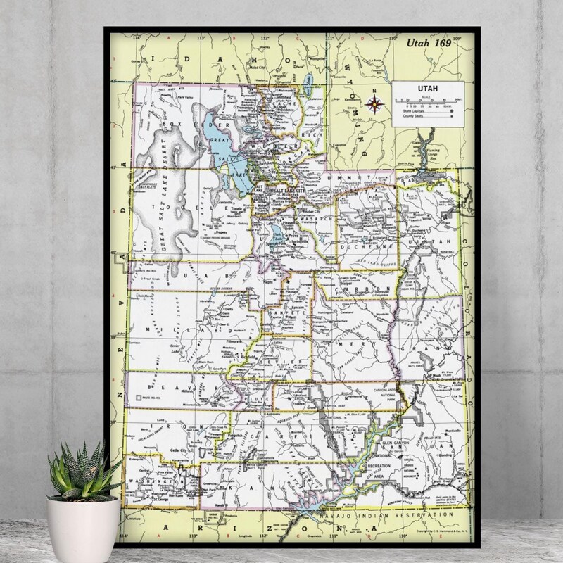 Vintage Road Maps - Etsy