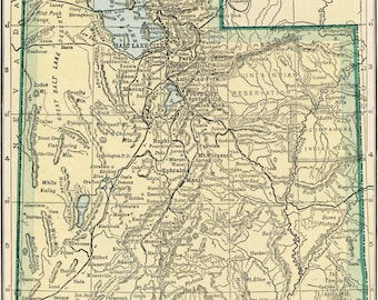 Florida Map Digital Download - Printable Map, Vintage 1923 Map of ...