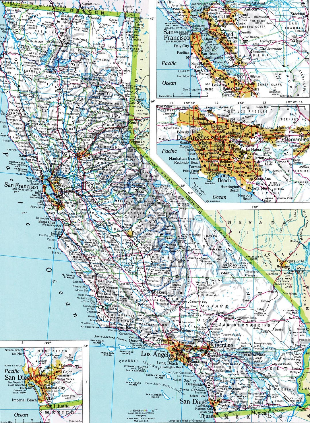 California Map Digital Download - Printable Map, California Map, Home ...