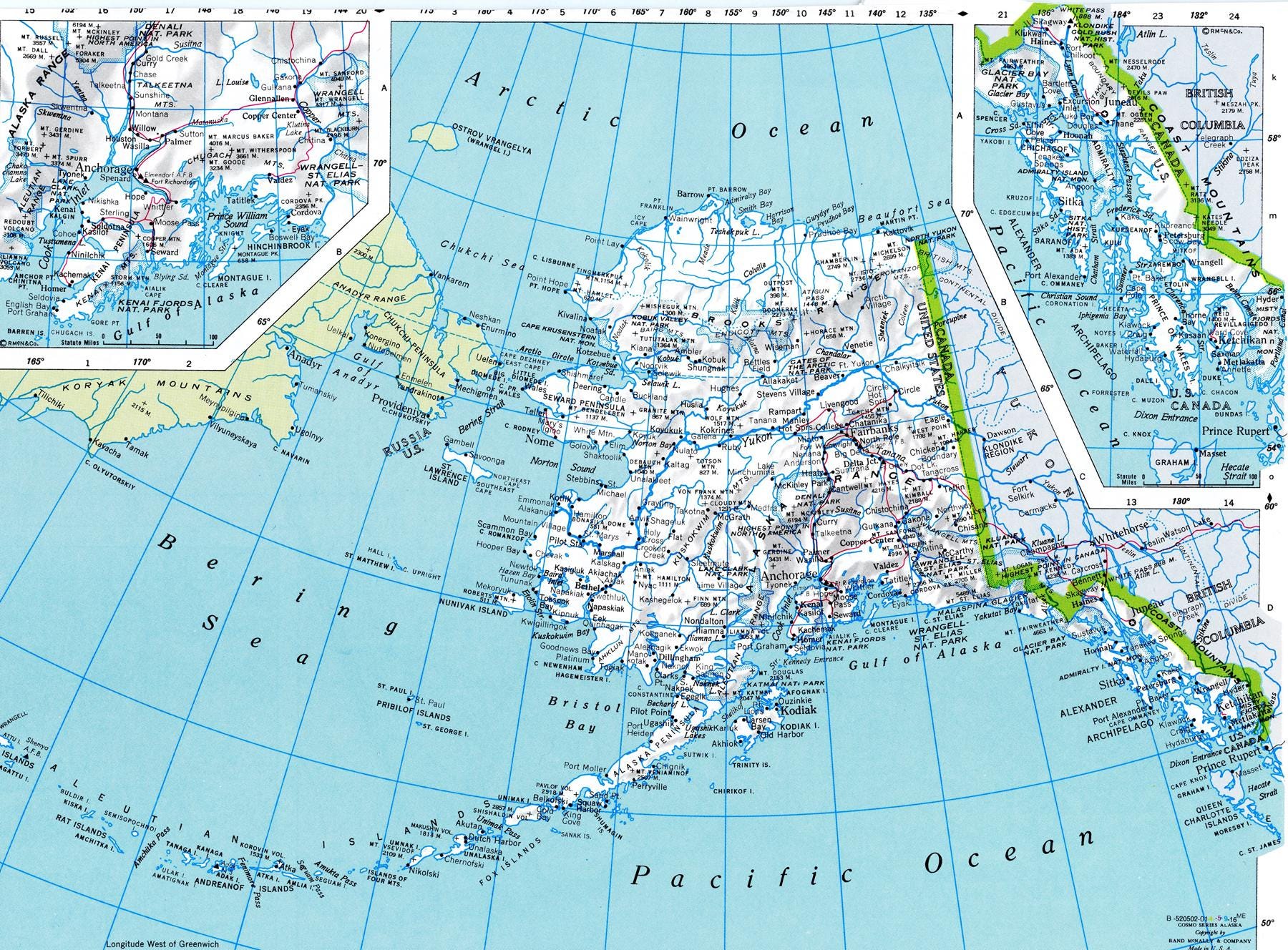 Alaska Map Digital Download - Printable Map, Alaska Map, Home Decor ...