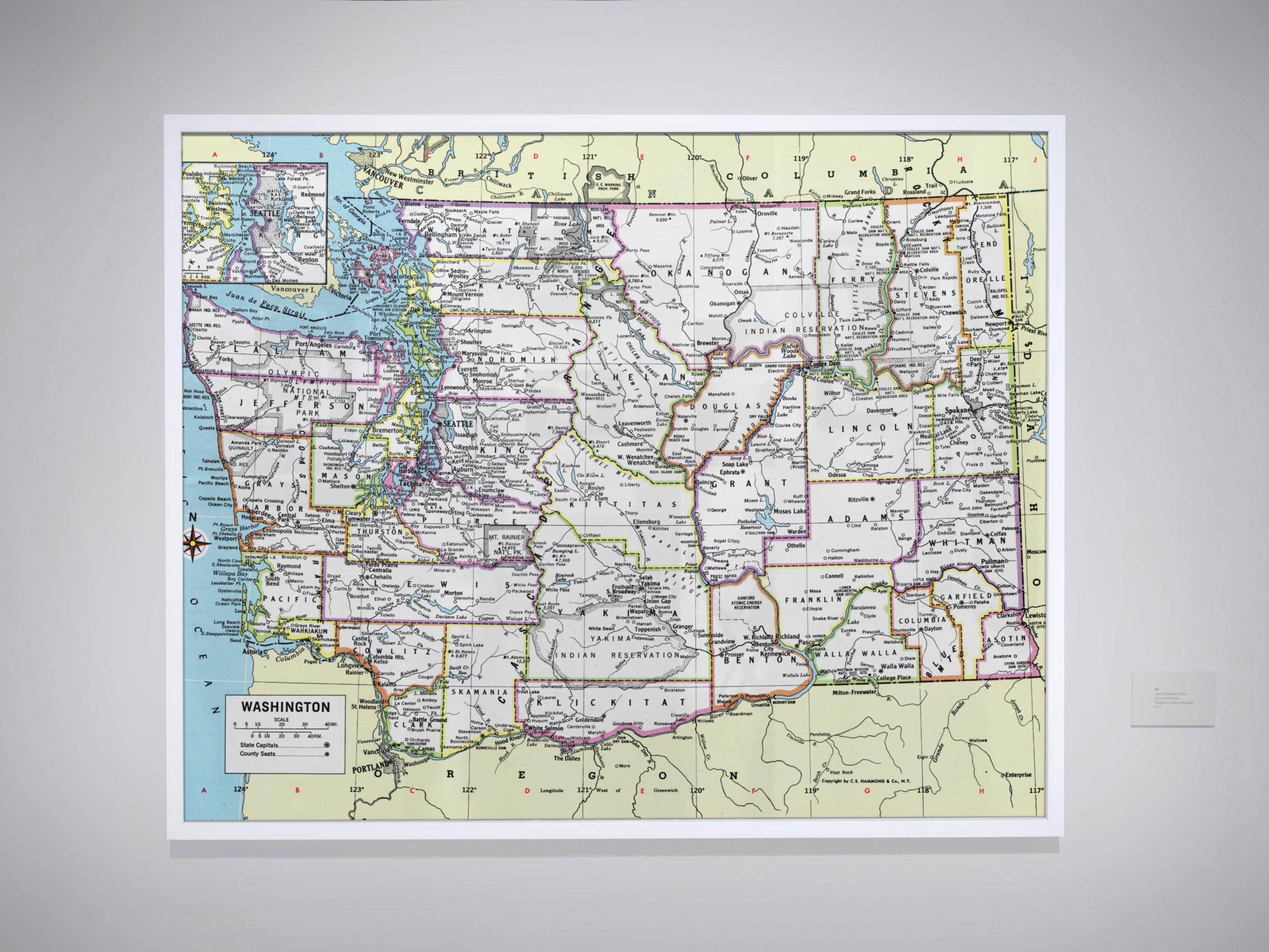 Washington Map Instant Download - Printable Map, Digital Download, Wall ...