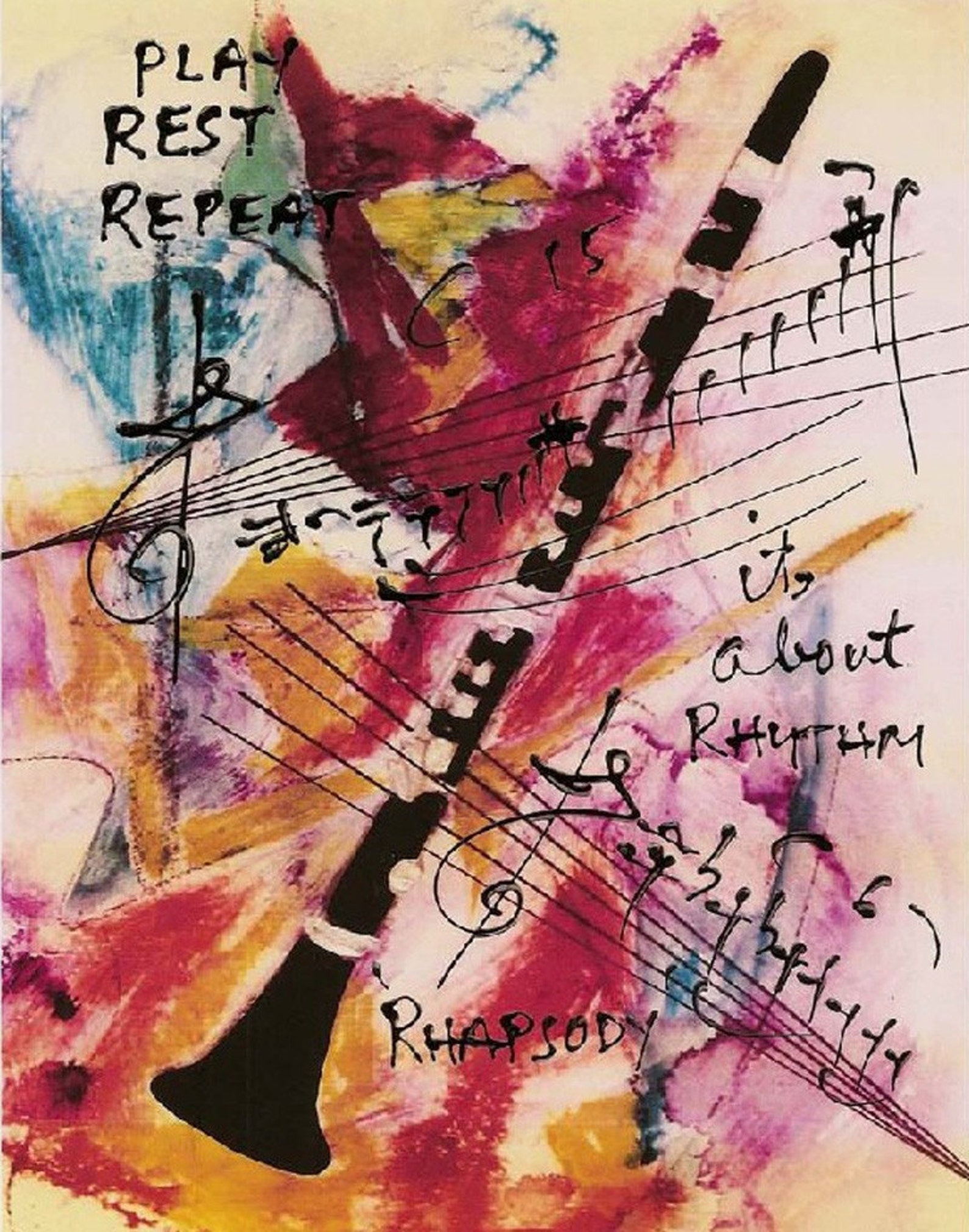 Clarinet - Music Print - Hand Signed - Etsy