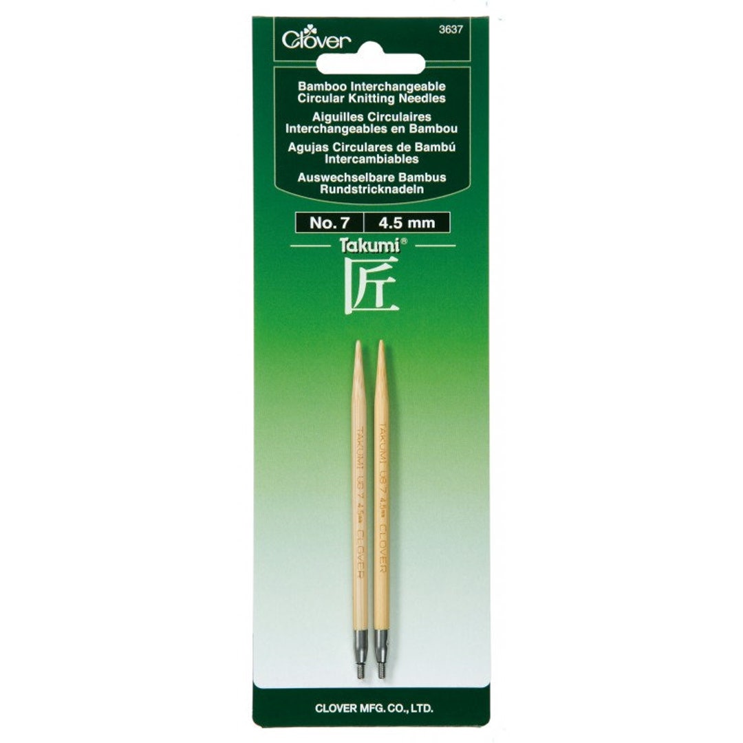 Clover Interchangeable Circular Knitting Needles No. 7 Part No. 3637 - Etsy