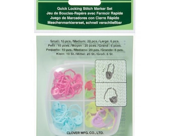 Clover / Quick Locking Stitch Marker Set 3033 - Etsy