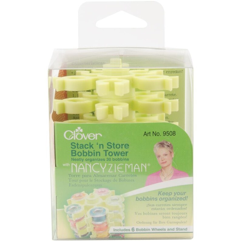 Clover Stack 'N Store Bobbin Tower With Nancy Zieman Part No. 9508 - Etsy