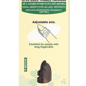 Open Sided Thimble Size Medium Part No. 6018 - Etsy
