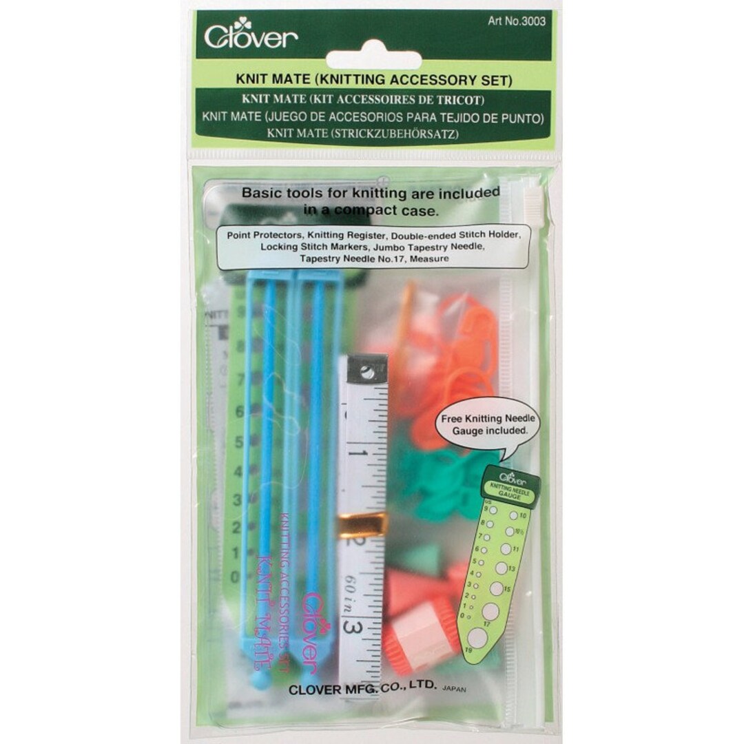 Clover Knitting Accessory Set With Case Part No. 3003 - Etsy