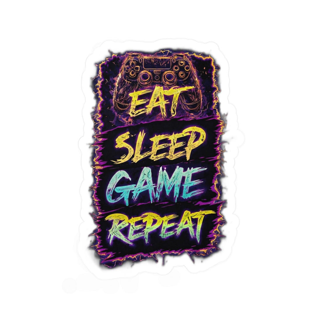 Gamer Sticker - Kiss-cut Vinyl Decals, Video Game Decal, Gaming Laptop ...