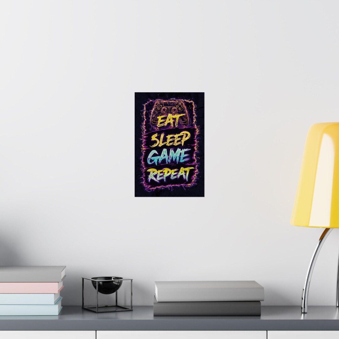 Gamer Poster, Matte Vertical Posters, Video Game Wall Art, Gaming Room ...