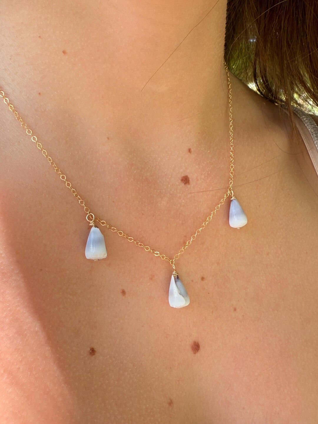 Dainty Hawaiian Cone Shell Necklace: 14k Gold-filled Chain - Etsy