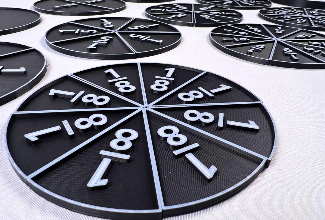 Fraction Circles for Elementary Math - Etsy