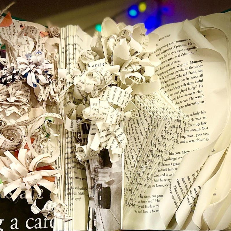 Upcycled Book Art - Etsy