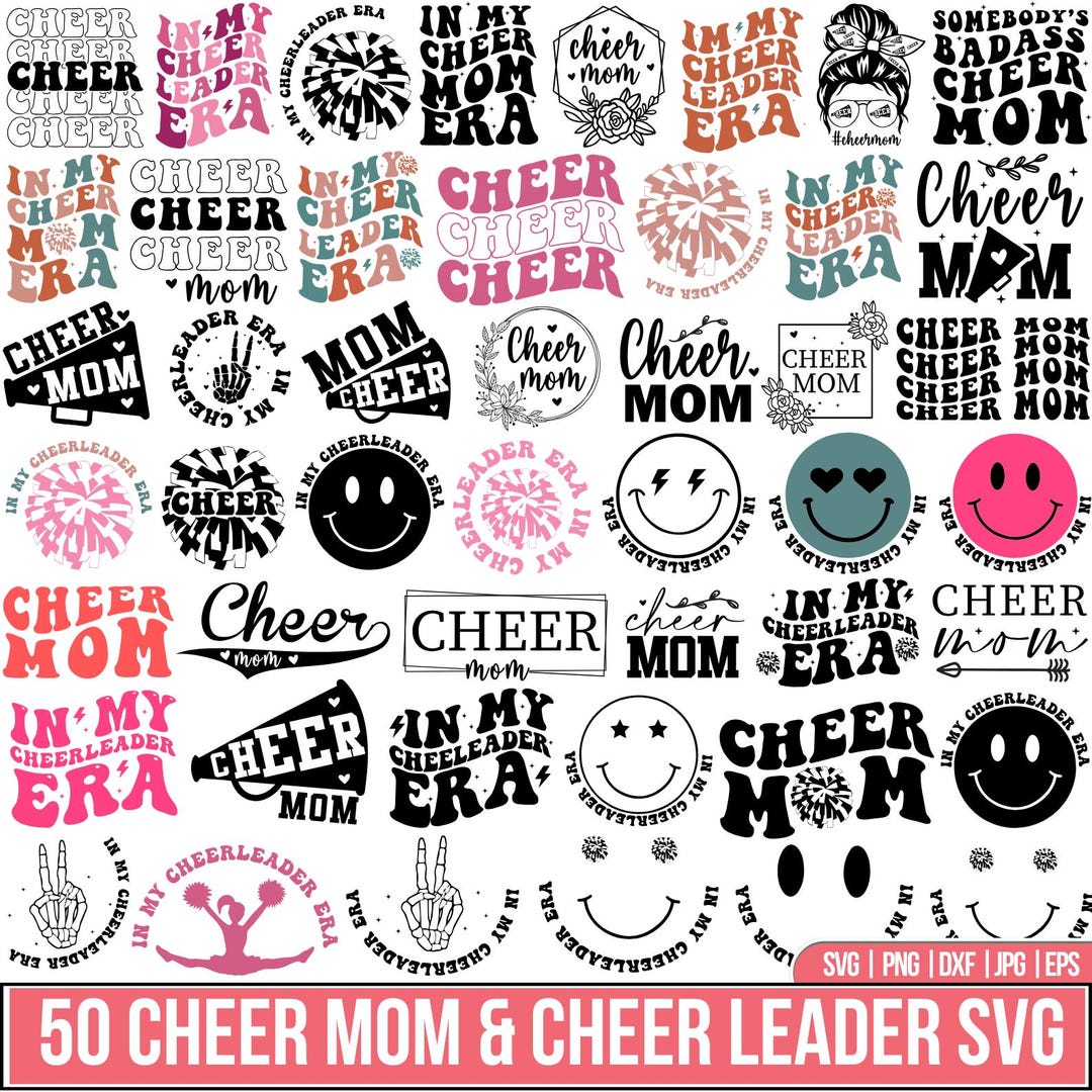 Cheer Mom Svg Bundle, Cheer Mom Png, Cheerleading Svg,cheer Svg,cheer ...