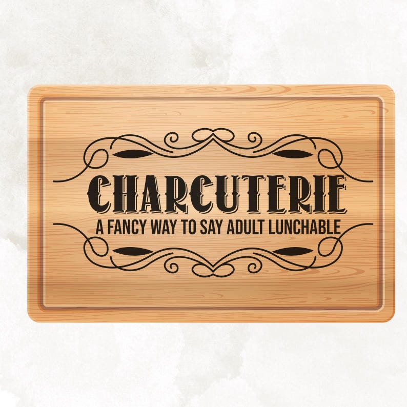 Charcuterie Board SVG Bundle: Funny Kitchen Quotes, Cutting Board Svg ...