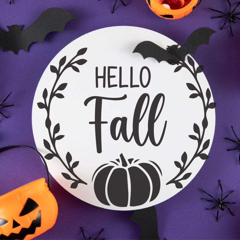 Fall Round Sign Svg Bundle, Welcome Sign Svg, Autumn Svg, Pumpkin ...
