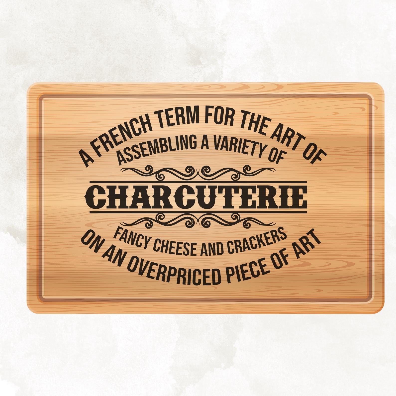 Charcuterie Board SVG Bundle: Funny Kitchen Quotes, Cutting Board Svg ...