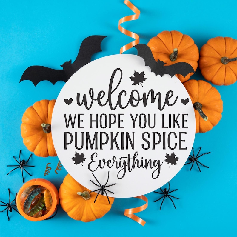 Fall Round Sign Svg Bundle, Welcome Sign Svg, Autumn Svg, Pumpkin ...